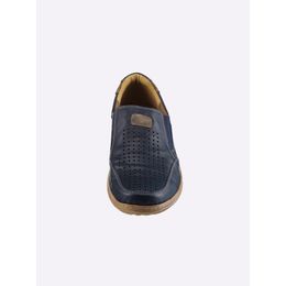CLASSIC Herren Slipper, Gr. 46marine, Leder, Rindsleder, Schuhe