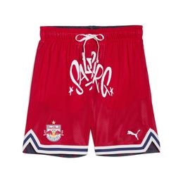 Puma Damen Sporthose "Puma HOOPS x FC Red Bull Salzburg Shorts Herren", blau, Gr. XXL, unifarben, Innenmaterial: 100% Polyester; Au&szlig;enseite: 100%
