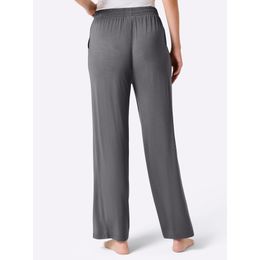 feel good Damen Jerseyhose, Gr. 24, grau, 95% Viskose, 5% Elasthan, unifarben, Hosen