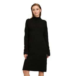 Cartoon Damen Strickkleid "Damen mit Kragen", schwarz, Gr. 38, Obermaterial: 52% Polyester, 38% Polyacryl, 8% Wolle, 2% Elasthan, Kleider, Struktur