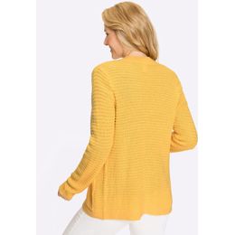 Classic Basics Damen Cardigan, gelb, Gr. 48, unifarben, 100% Polyacryl, Strickjacken