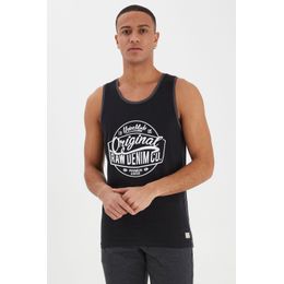 Blend Herren Tanktop "BHWalex"schwarz, Gr. S, unifarben, Web, 100% Baumwolle, Tops, L&auml;ssiges Tanktop mit Rundhalssauschnitt