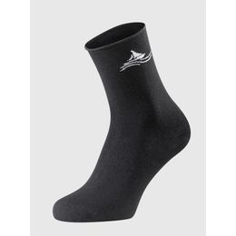 w&auml;schepur W&Auml;SCHEPUR Damen Socken, Gr. 2wei&szlig;, schwarz, steingrau, 80% Baumwolle, 18% Polyamid, 2% Elasthan, Socken