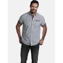 Jan Vanderstorm Herren Kurzarmhemd "Kurzarmhemd MILOS", schwarz, Gr. XXL, Obermaterial: 100% Baumwolle CO., Hemden