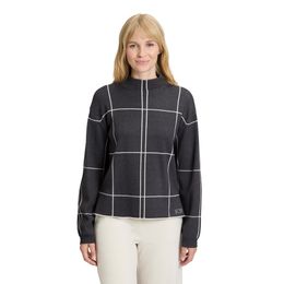 Betty Barclay Damen Strickpullover "Damen kariert", beige, Gr. 36, Strick, Obermaterial: 50% Viskose, 27% Polyamid, 23% Polyester, Pullover
