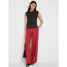 Webhose Inspirationen, Damen, Gr. 40, Normalgr&ouml;&szlig;en, erdbeere, 55% Leinen, 45% Baumwolle, unifarben, Hosen