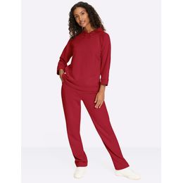 Heine Damen Hausanzug, rot, Gr. 38, 82% Baumwolle, 18% Polyester, Homewear-Sets