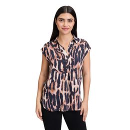 Betty Barclay Damen Satinbluse "Damen mit Kragen", blau, Gr. 44, Obermaterial: 100% Viskose, Blusen