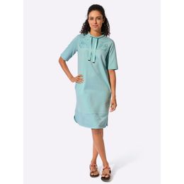 Inspirationen Damen Sweatkleid "Sweatkleid"mint, Gr. 36, unifarben, 50% Baumwolle, 50% Polyester, Kleider