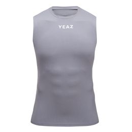 YEAZ Herren Sporttop "Top INSTRUCTOR", grau, Gr. S, Obermaterial: 85% Polyester PES. 15% Elasthan EL., Sportanz&uuml;ge