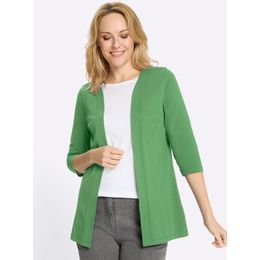 Shirtjacke "Shirtjacke", Damen, Gr. 46, beige, 100% Baumwolle, unifarben, V-Ausschnitt, Shirts Shirtjacke