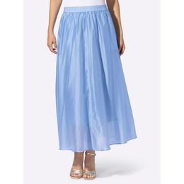 Heine Damen Schlupfrockeisblau, Gr. 48, unifarben, 84% Lyocell, 16% Polyester, R&ouml;cke