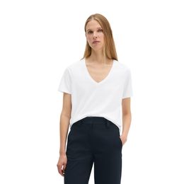 Marc O'Polo MARC O'POLO Damen T-Shirt "aus Organic Cotton", wei&szlig;, Basic, Gr. S, unifarben, Obermaterial: 100% Baumwolle, Shirts