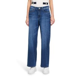 BETTY & CO BETTY & CO Damen High-waist-Jeans "Damen mit weitem Bein", blau, Gr. 44, Obermaterial: 94% Baumwolle, 5% Polyester, 1% Elasthan., Jeans