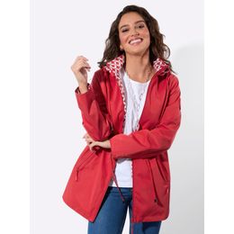 Casual Looks Damen Funktionsjacke, rot, Gr. 40, unifarben, 100% Polyester, Jacken