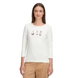 BETTY & CO BETTY & CO Damen 3/4-Arm-Shirt "Damen mit Print"patch cream, schwarz, Gr. L, Obermaterial: 95% Baumwolle, 5% Elasthan, Shirts