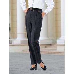 CLASSIC Damen Webhose, grau, Gr. 235, meliert, unifarben, 96% Schurwolle, 4% Elasthan, Hosen