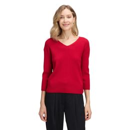 Betty Barclay Damen Strickpullover "Damen mit V-Ausschnitt", rot, Gr. 42, Strick, Obermaterial: 50% Viskose, 27% Polyamid, 23% Polyester, Pullover