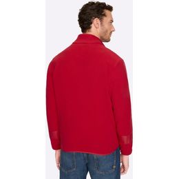 Marco Donati Herren Fleecejacke, rot, Gr. 44, unifarben, 100% Polyester, Webware:100% Polyester, Jacken