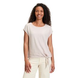 BETTY & CO BETTY & CO Damen Kurzarmshirt "Damen mit Wellenstruktur", braun, Gr. XL, Obermaterial: 79% Viskose, 18% Polyester, 3% Elasthan, Shirts, Struktur
