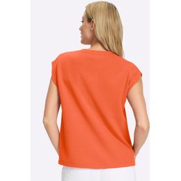 Heine Damen T-Shirt "Shirt", orange, Gr. 48, unifarben, 50% Modal, 44% Polyester, 6% Elasthan, Shirts