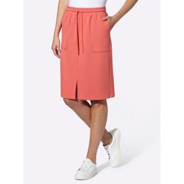 Heine Damen Sweatrock, rosa, Gr. 40, unifarben, 55% Viskose, 40% Polyester, 5% Elasthan, R&ouml;cke