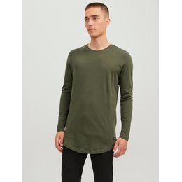 Jack & Jones JACK & JONES Herren Langarmshirt "NOA TEE", gr&uuml;n, Gr. M, Jersey, Obermaterial: 100% Baumwolle, Shirts
