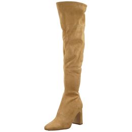 Steve Madden Damen Overkneestiefel "Steve Madden Stiefel Textil", Gr. 36taupe, Textil, Schuhe