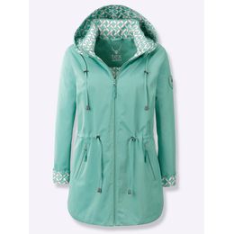 Casual Looks Damen Funktionsjacke, gr&uuml;n, Gr. 19, unifarben, 100% Polyester, Jacken