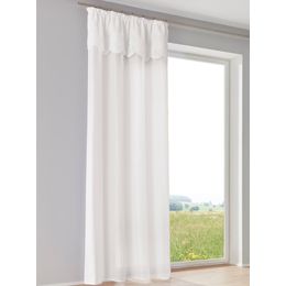 Gardine HEINE HOME Gr. 3, wei&szlig;, B:130cm H:225cm, Polyester, Gardinen, Gardine