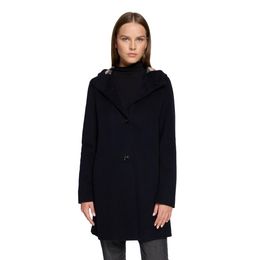 Gil Bret Damen Kurzjacke "Damen mit Kapuze", blau, Gr. 40, Obermaterial: 75% Wolle, 20% Polyamid, 5% Kaschmir; Besatz: 75% Wolle, 20% Polyamid, 5%