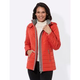 Casual Looks Damen Steppjacke, orange, Gr. 48, unifarben, 100% Polyester, Besatz:100% Polyester, Wattierung:100% Polyester, Jacken