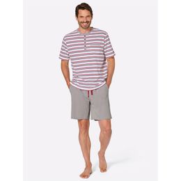 w&auml;schepur W&Auml;SCHEPUR Herren Shorty, Gr. 48, grau, 100% Baumwolle, Homewear-Sets