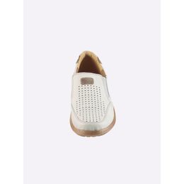 CLASSIC Herren Slipper, Gr. 44wei&szlig;, Leder, Rindsleder, Schuhe