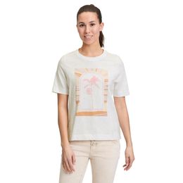 Cartoon Damen Kurzarmshirt "Damen mit Rundhalsausschnitt", beige, Gr. 34, Obermaterial: 100% Baumwolle, Shirts, Placement