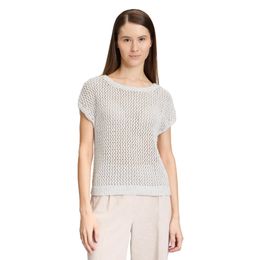 BETTY & CO BETTY & CO Damen Stricktop "Damen mit Effektgarn", wei&szlig;, Gr. 40, Strick, Obermaterial: 38% Baumwolle, 36% Polyester, 26% Polyamid, Tops, Glitzer