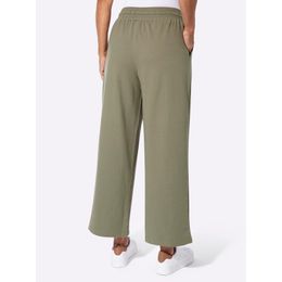 Casual Looks Damen Sweathose, gr&uuml;n, Gr. 54, unifarben, 50% Baumwolle, 50% Polyester, Hosen