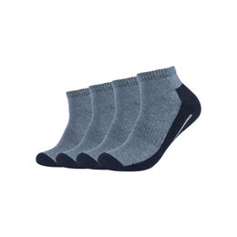 Camano Herren Kurzsocken "function", Gr. 35, blau, Materialmix, uni und meliert, Socken, mit entlastender Halbpl&uuml;schsohle