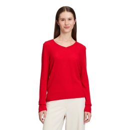 Betty Barclay Damen Strickpullover "Damen mit V-Ausschnitt", rot, Basic, Gr. 46, Strick, Obermaterial: 100% Kaschmir, Pullover, Strick