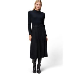 Zero Damen Strickkleid "Damen mit Faltenrock"schwarz beauty, Gr. 38, unifarben, Strick, Obermaterial: 75% Viskose, 25% Polyamid. &Auml;rmelfutter: ohne