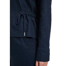 BETTY & CO BETTY & CO Damen Jackenblazer "Damen mit Taschen", blau, Gr. 46, Obermaterial: 55% Leinen, 45% Viskose, Blazer, Material
