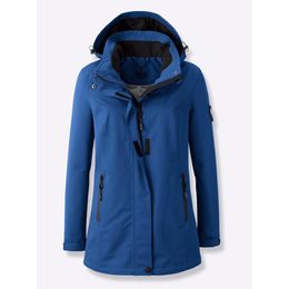 Casual Looks Damen Funktionsjacke, blau, Gr. 21, unifarben, 100% Polyester, Kapuzenfutter:100% Polyester, Kragen:100% Polyester, Netzware:100%