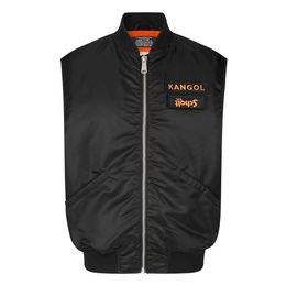Kangol Weste Herren Gr&ouml;&szlig;e XS orange / schwarz