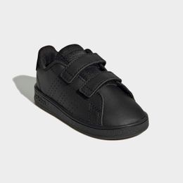 M&auml;dchen Sneaker "ADVANTAGE LIFESTYLE COURT TWO HOOK-AND-LOOP", adidas Sportswear, Gr. 23, schwarz, Synthetik, Schuhe, Design auf den Spuren des