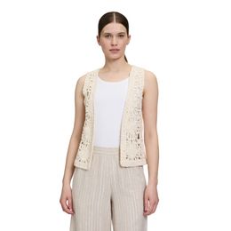 Cartoon Damen Strickjacke "Damen mit V-Ausschnitt", beige, Gr. 40, Obermaterial: 100% Baumwolle, Strickjacken, Material