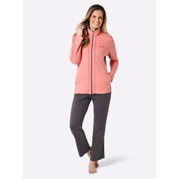 feel good Damen Hausanzug, Gr. 22, rosa, 60% Baumwolle, 40% Polyester, Homewear-Sets
