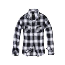 Brandit Damen Langarmhemd "Brandit Damen Amy Flanell Shirt GIRLS"wei&szlig;, schwarz, Gr. XL, 100% Baumwolle, Hemden