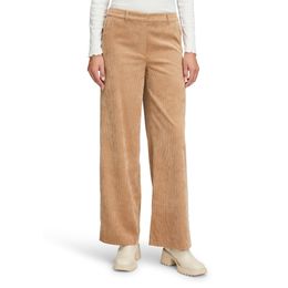 BETTY & CO BETTY & CO Damen Anzughose "Damen mit weitem Bein", beige, Gr. 44, Obermaterial: 90% Polyester, 9% Polyamid, 1% Elasthan., Hosen