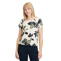 Betty Barclay Damen Kurzarmshirt "Damen mit Gummizug", beige, Basic, Gr. 36, Jersey, Obermaterial: 95% Viskose, 5% Elasthan, Shirts