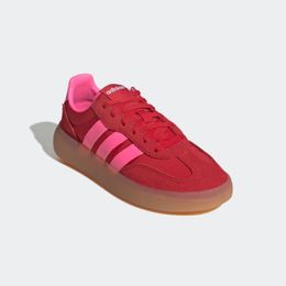 Mädchen Sneaker "BARREDA DECODE KINDER", adidas Sportswear, Gr. 40better scarlet, lucid pink, gum10, Leder, Textil, Schuhe